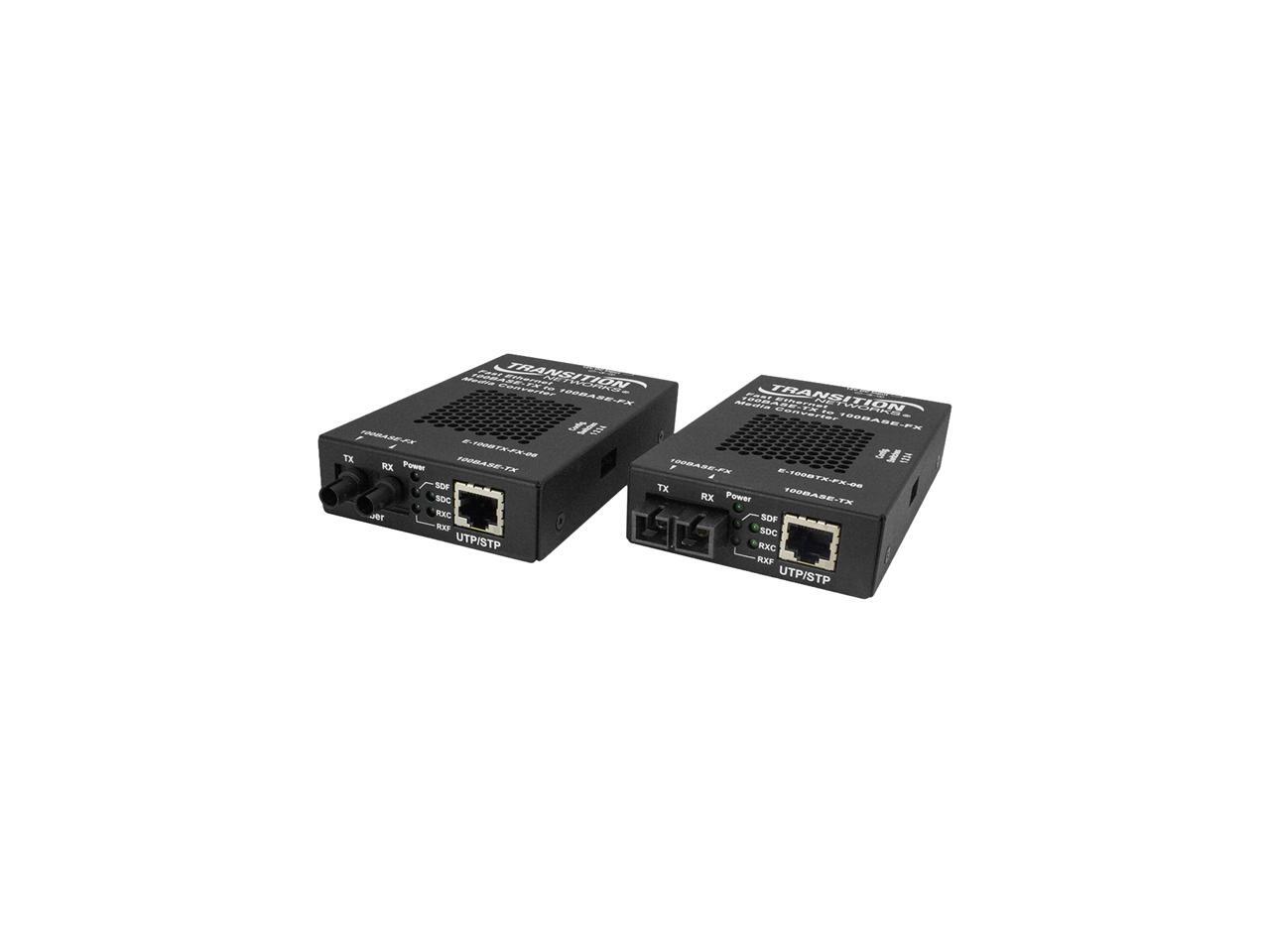 TRANSITION E-100BTX-FX-06(SC)NA Stand-alone Fast Ethernet Media ...