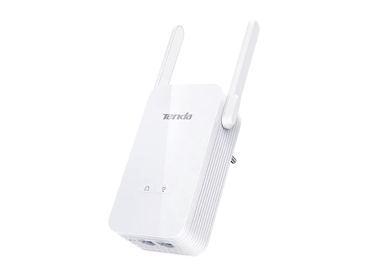 Tenda AV1000 Powerline Wi-Fi Extender Kit with 2 Gigabit Ethernet Ports ...