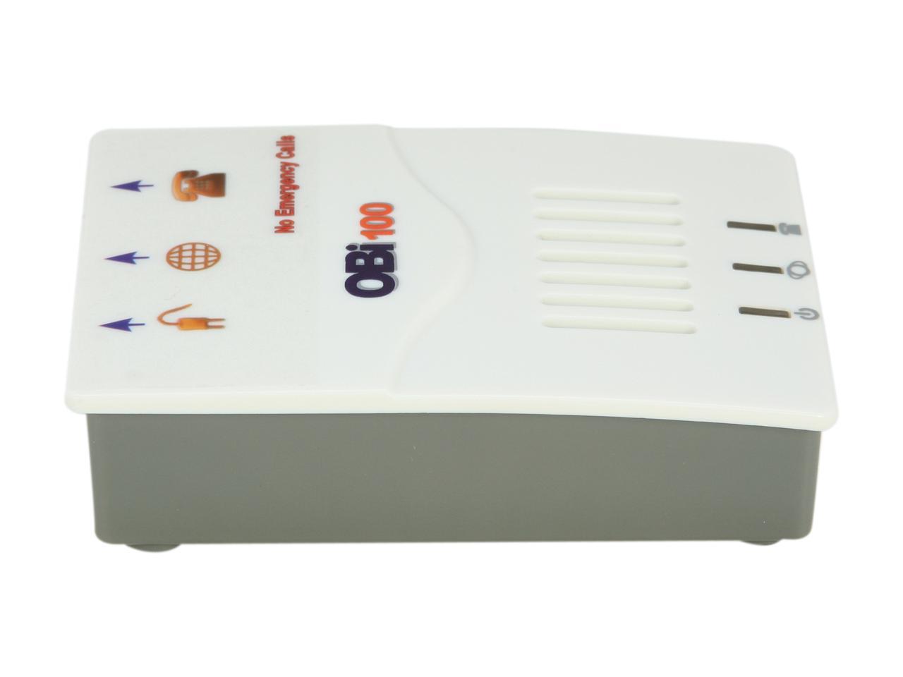 Obihai OBI100 VoIP Telephone Adapter with Google Voice & SIP - Newegg.com