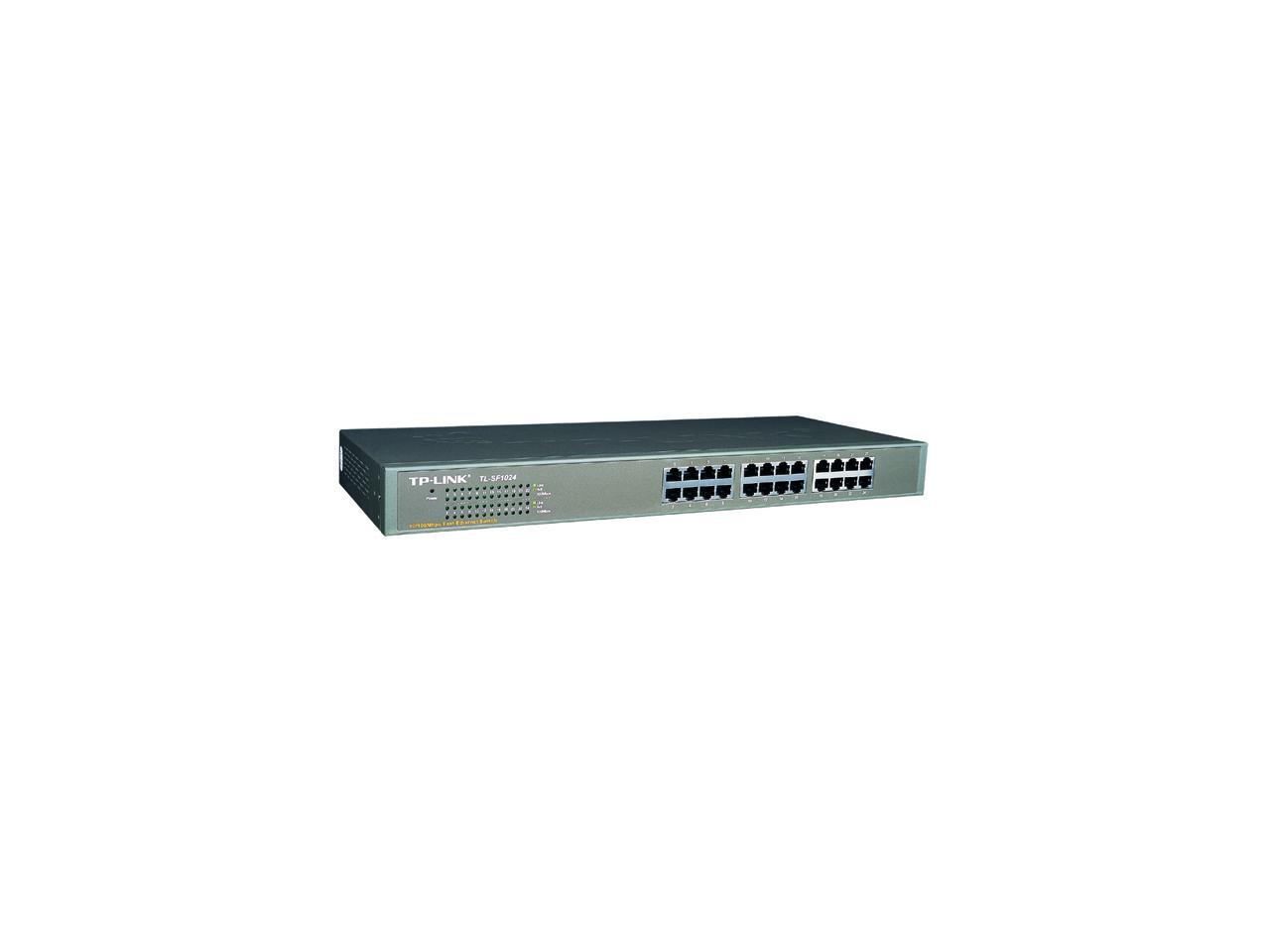 TP-Link TL-SF1024 24-port Unmanaged 10/100M Rackmount Switch - Newegg.com
