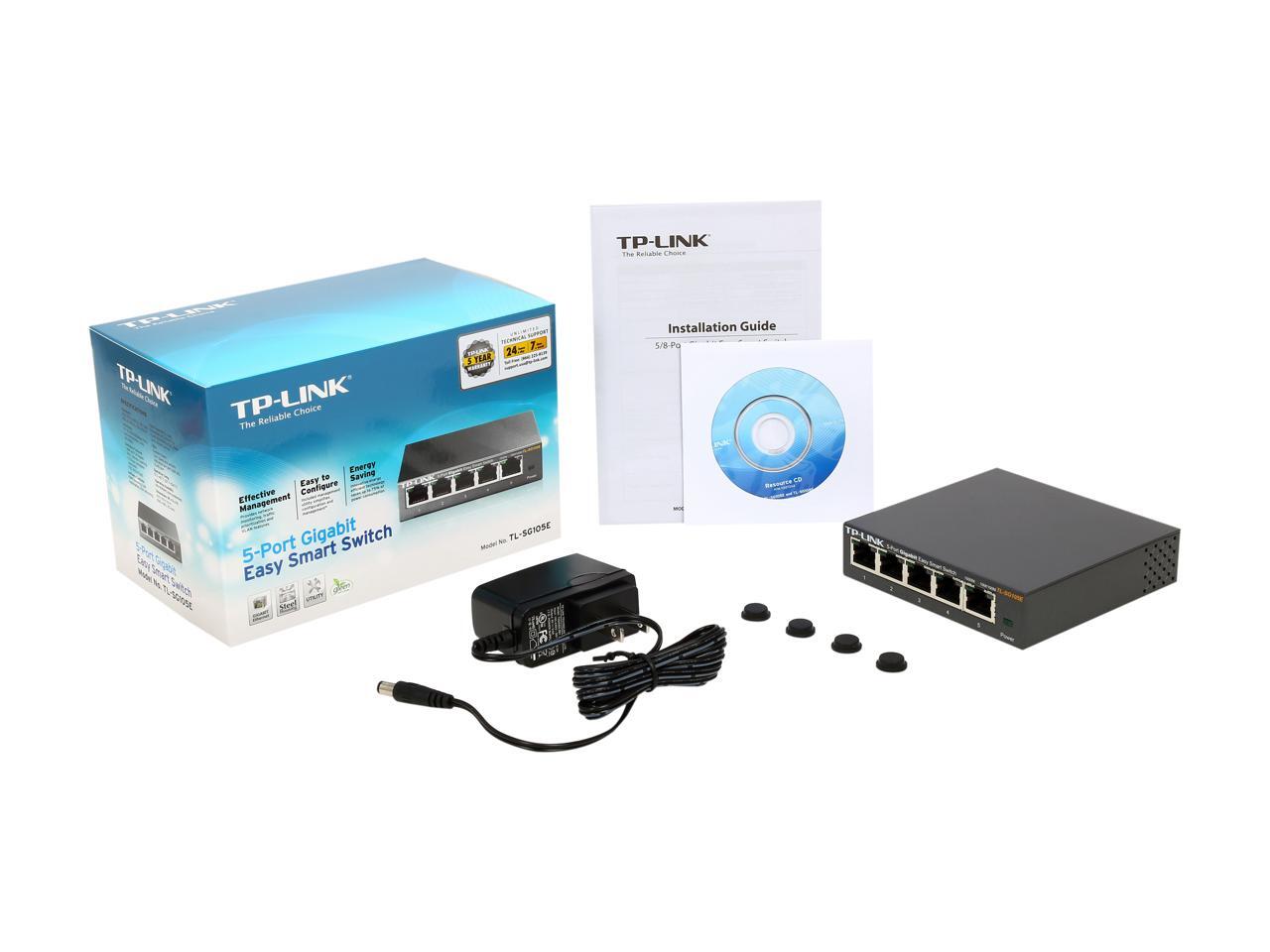 TP-Link 5 Port Gigabit Switch | Easy Smart Managed | Plug & Play ...
