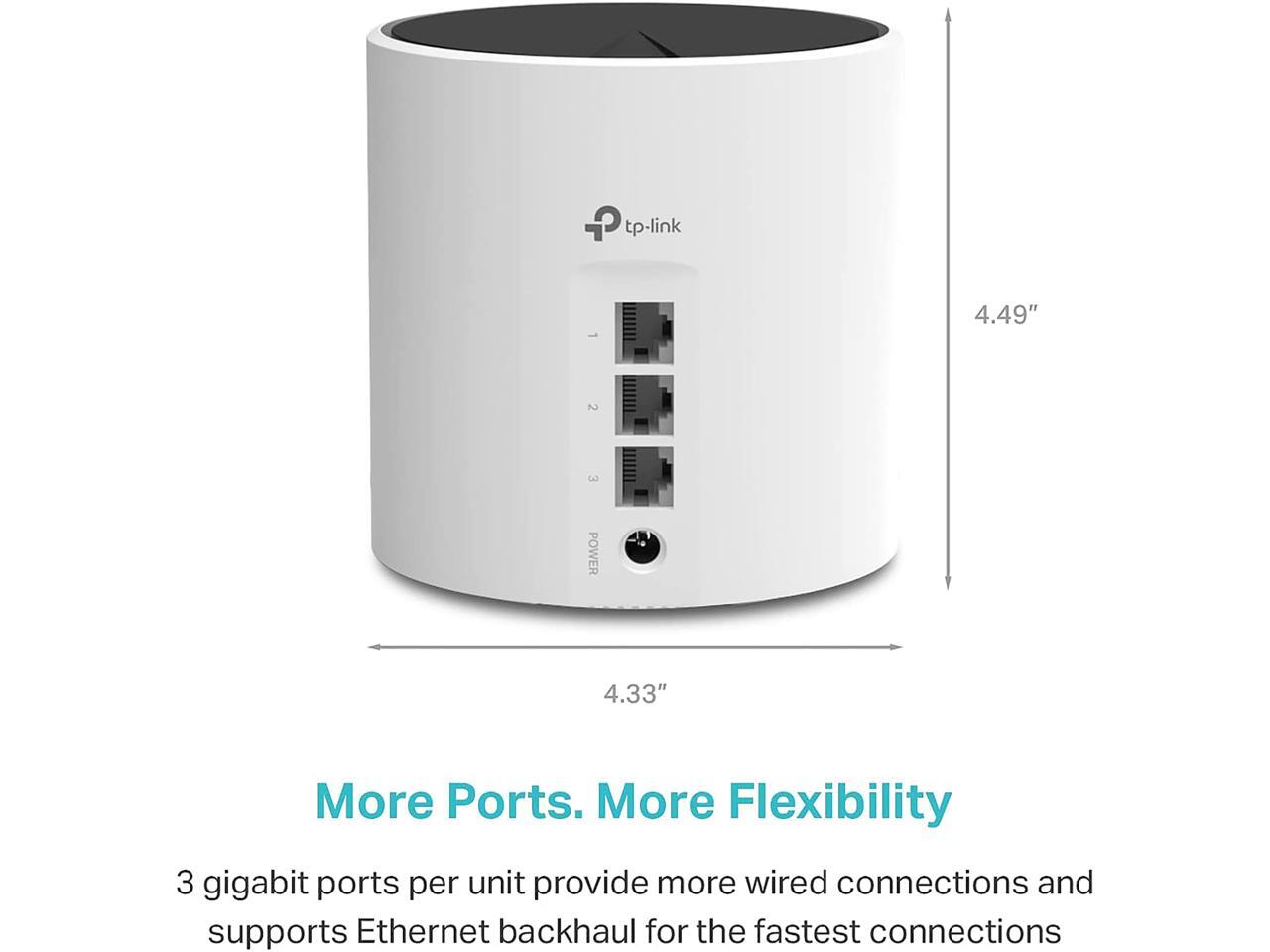 TP-Link Deco X55(2-pack) AX3000 Whole Home Mesh WiFi 6 System White ...