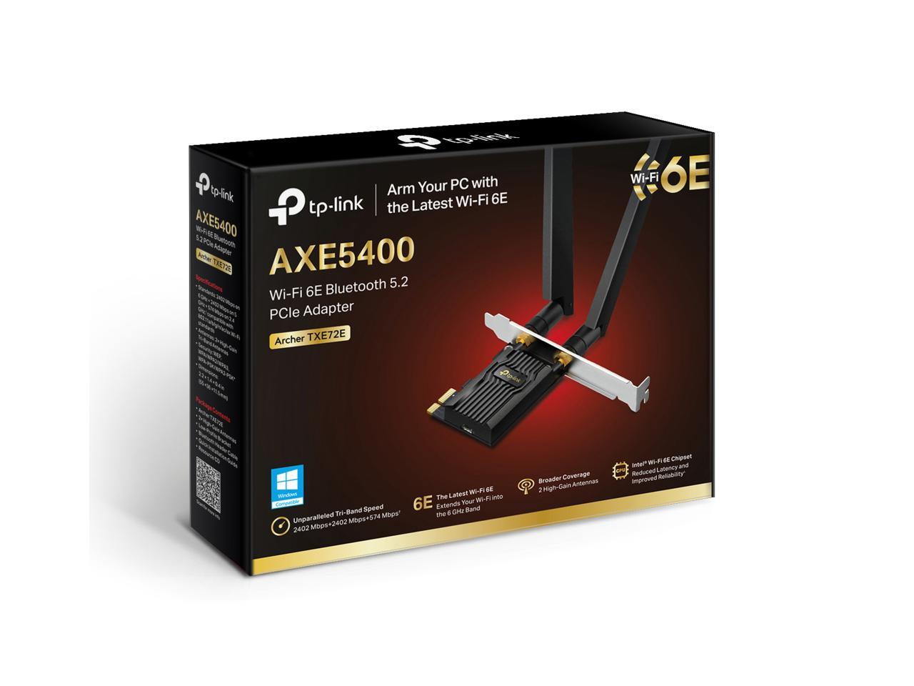 TP-Link Archer TXE72E PCI Express AXE5400 Wi-Fi 6E Bluetooth 5.2 PCIe ...