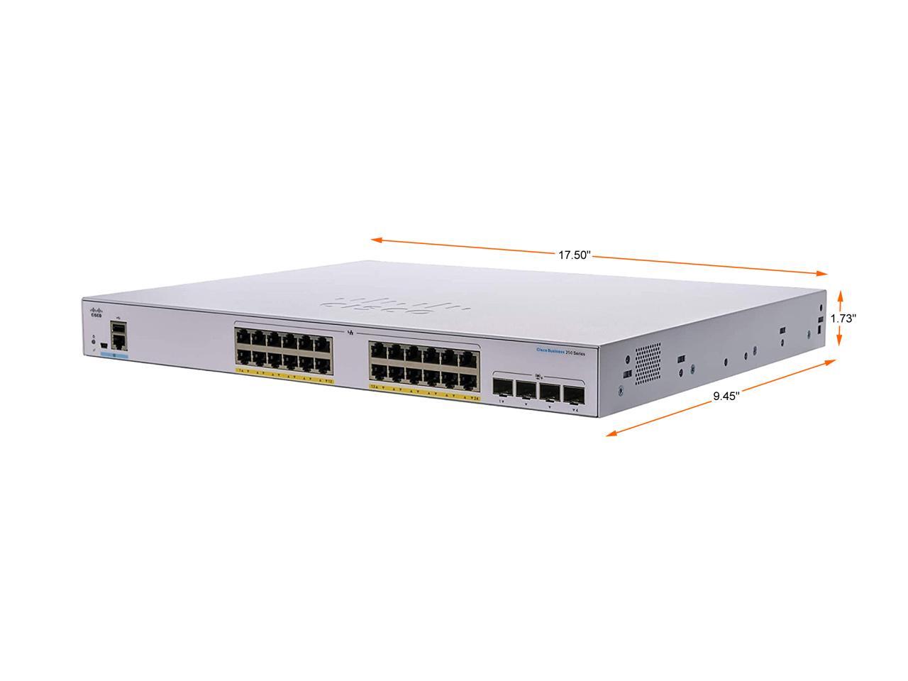 CISCO CBS250-24T-4X-NA Switch - Newegg.com