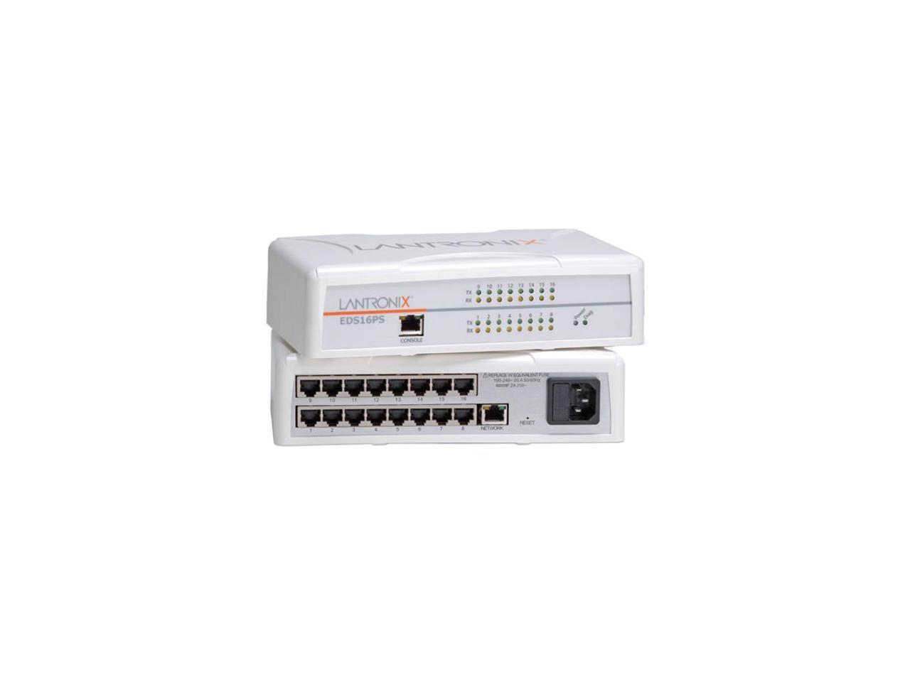 Lantronix EDS016PS-02 Hybrid Ethernet Terminal and Multiport Device ...