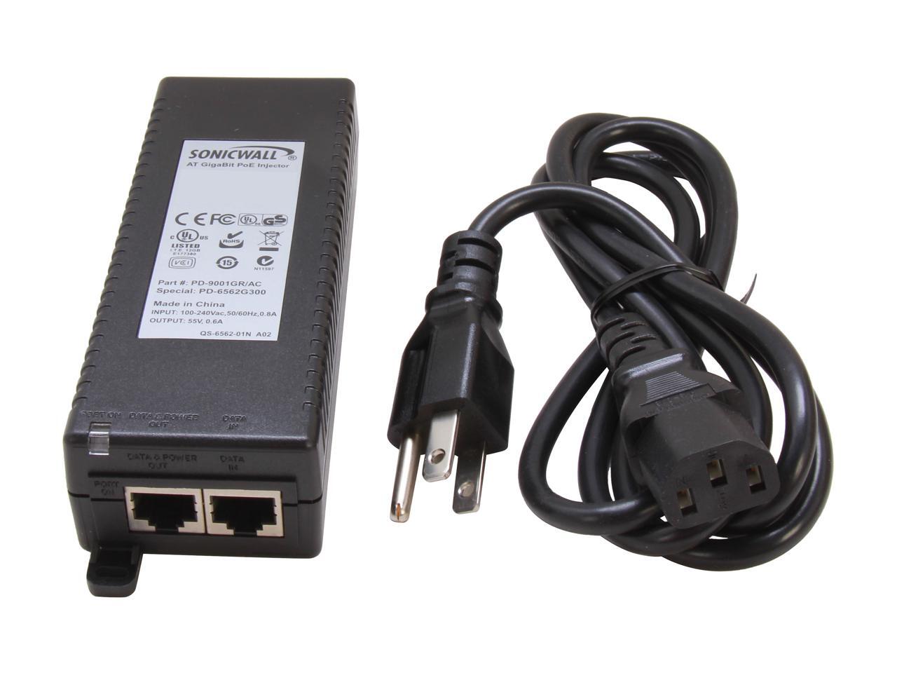 SonicWall 01-SSC-5545 Gigabit PoE Injector - Newegg.com