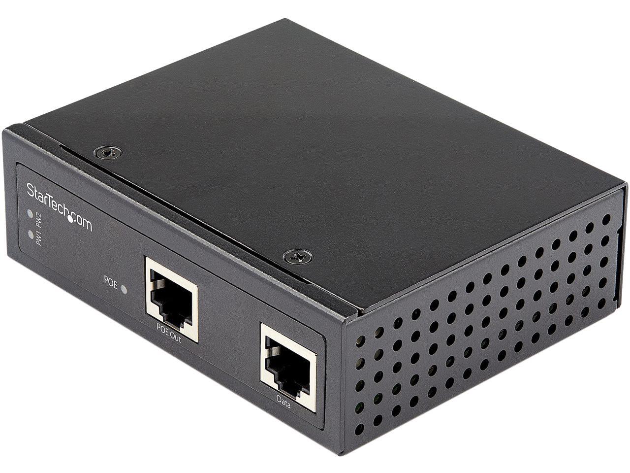 StarTech.com POEINJ1G90W Industrial Gigabit PoE Injector - High Speed ...