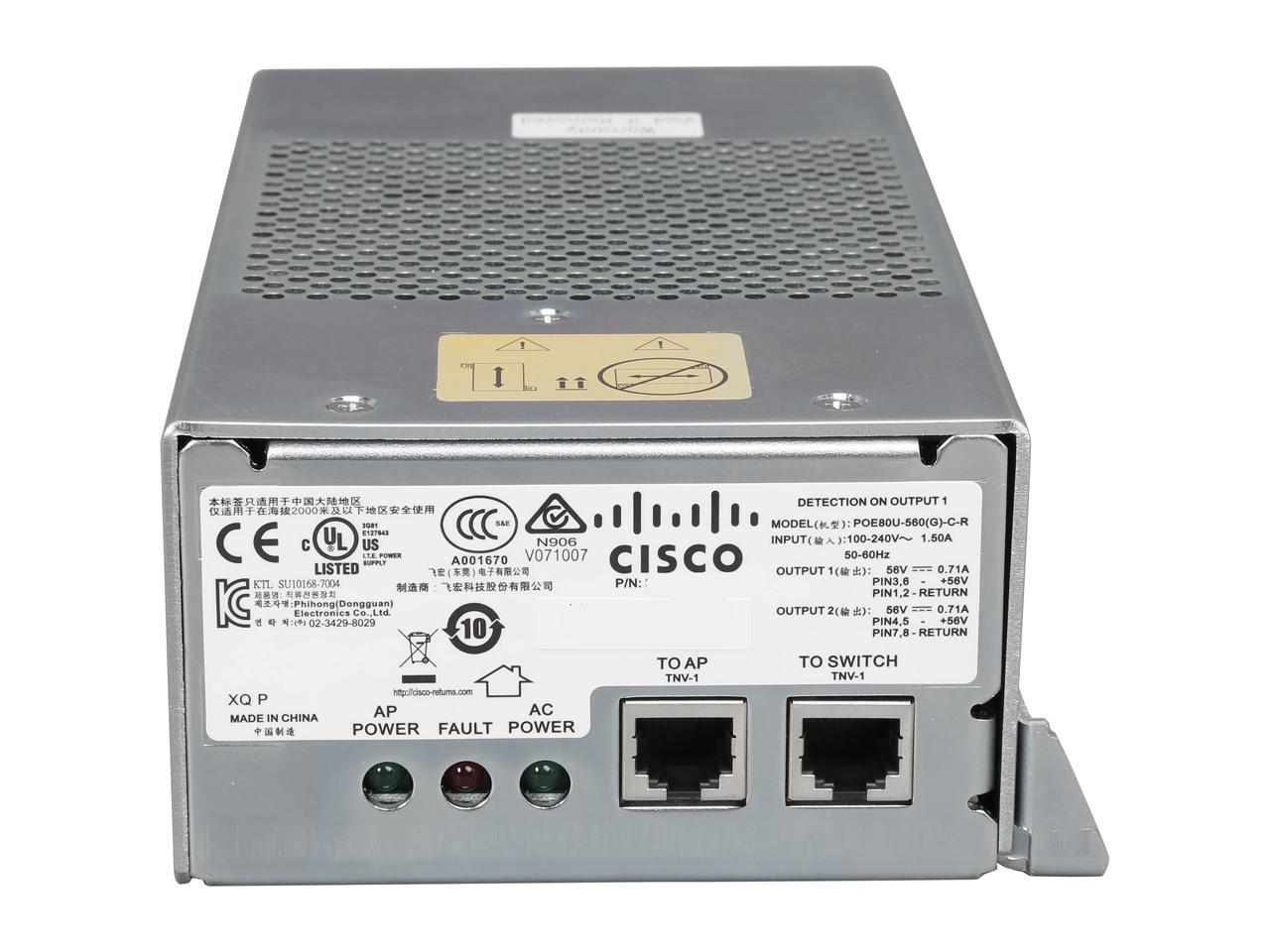 CISCO AIR-PWRINJ1500-2= 1520 Series Power over Ethernet Injector ...