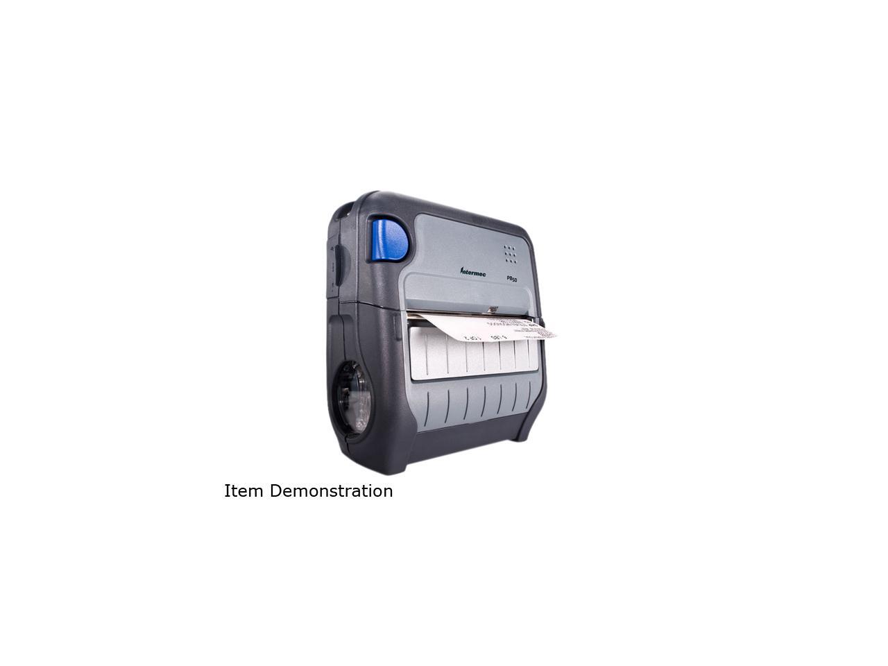 Intermec PB50B10004100 PB50 Rugged Mobile Thermal Label Barcode Printer ...