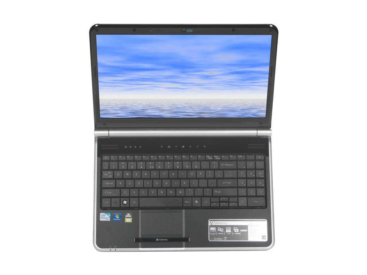Gateway Laptop Intel Pentium T4300 4GB Memory 320GB HDD Intel GMA 4500M ...