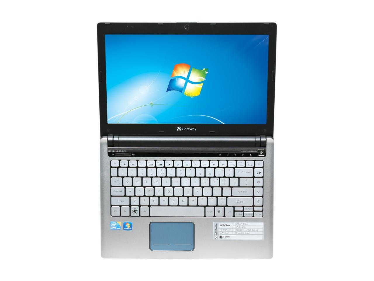 Gateway Laptop Intel Core i3 1st Gen 380M (2.53GHz) 4GB Memory 640GB ...