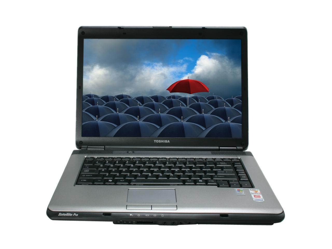 TOSHIBA Laptop Satellite Pro AMD Turion 64 X2 TL-60 1GB Memory 120GB ...