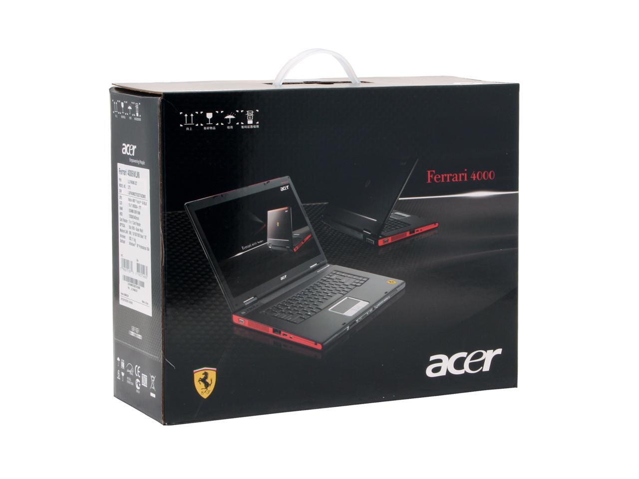 Acer Laptop Ferrari AMD Turion 64 ML-40 1GB Memory 100GB HDD ATI ...