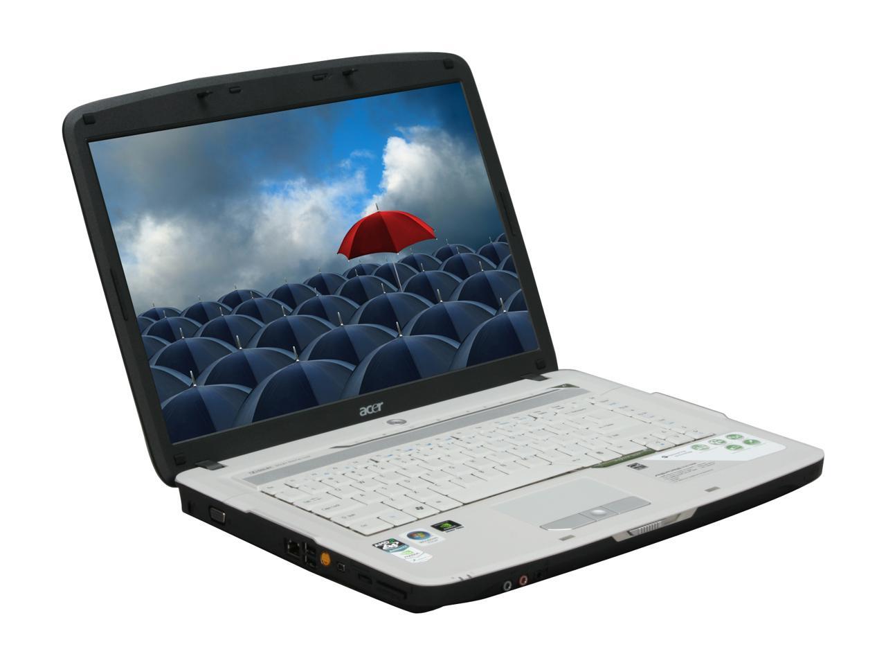 Acer Laptop Aspire AMD Athlon 64 X2 TK-55 1GB Memory 120GB HDD NVIDIA ...