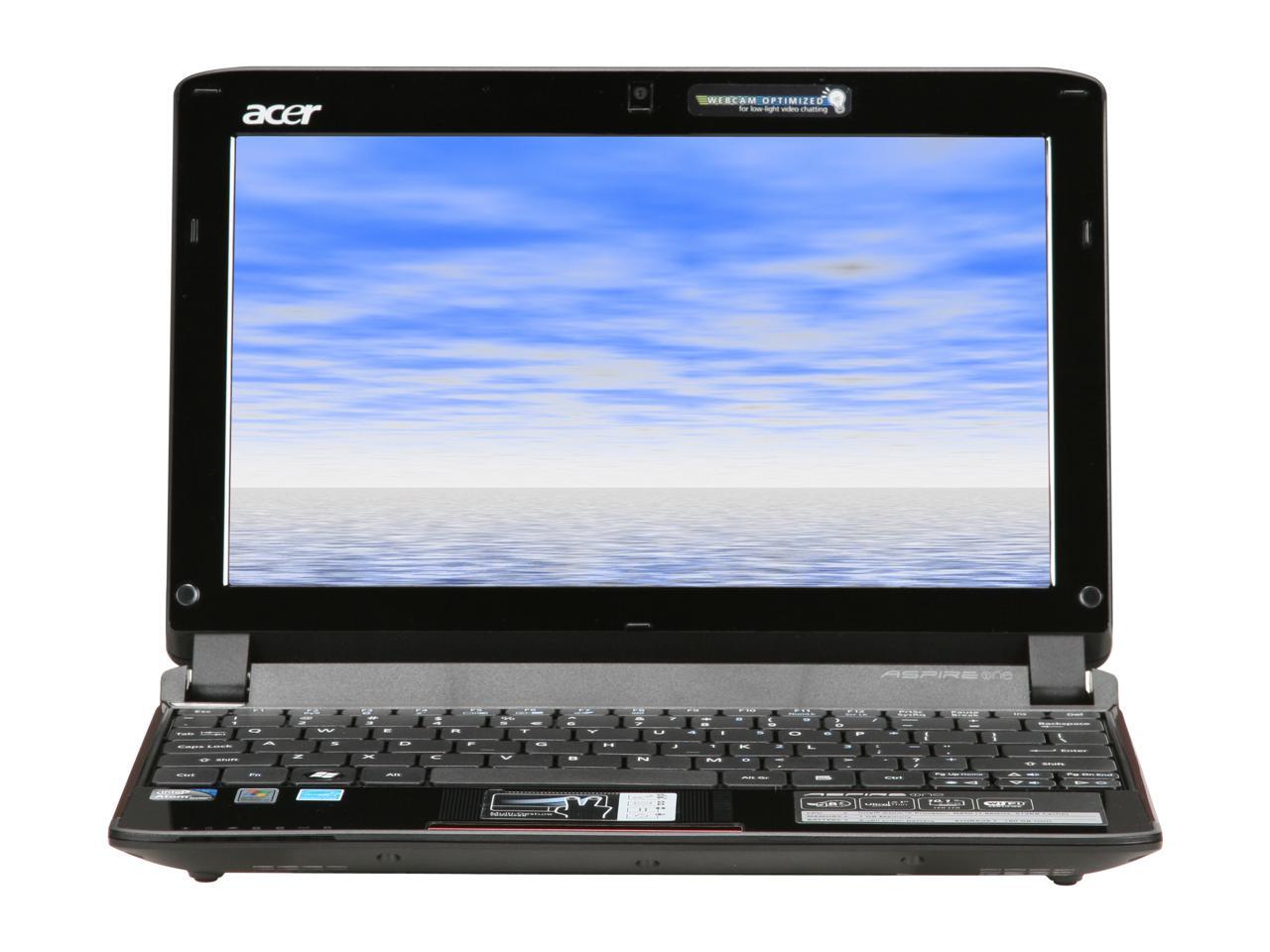 Acer Aspire One AO532h-2309 Garnet Red 10.1" WSVGA Netbook - Newegg.com