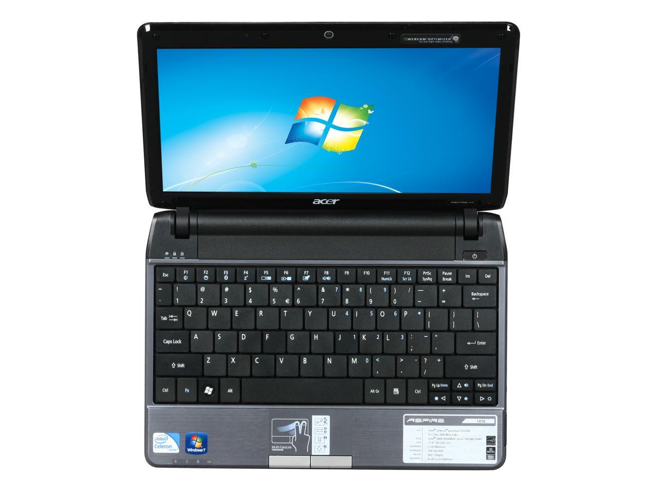 Acer Aspire AS1410-2920 Diamond Black 11.6" Netbook - Newegg.com