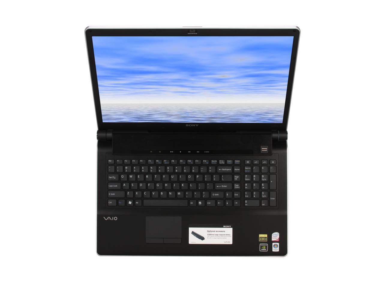 SONY Laptop VAIO AW Series Intel Core 2 Duo T9550 4GB Memory 320GB HDD ...