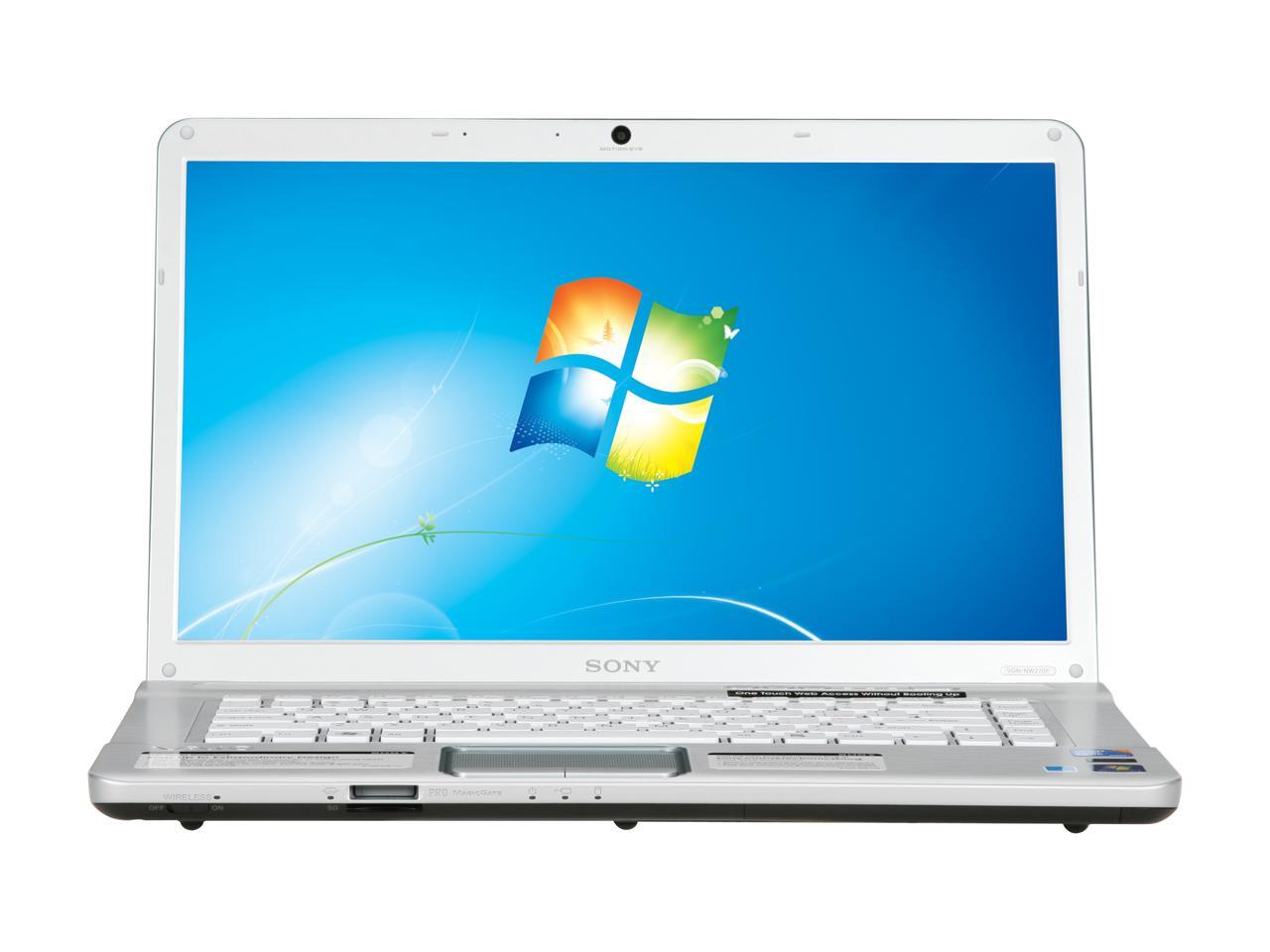 SONY Laptop VAIO NW Series Intel Core 2 Duo T6600 4GB Memory 320GB HDD ...