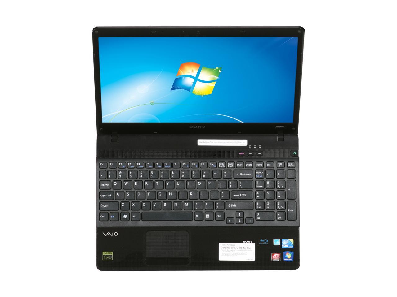 SONY Laptop VAIO E Series Intel Core i3-330M 4GB Memory 500GB HDD ATI ...