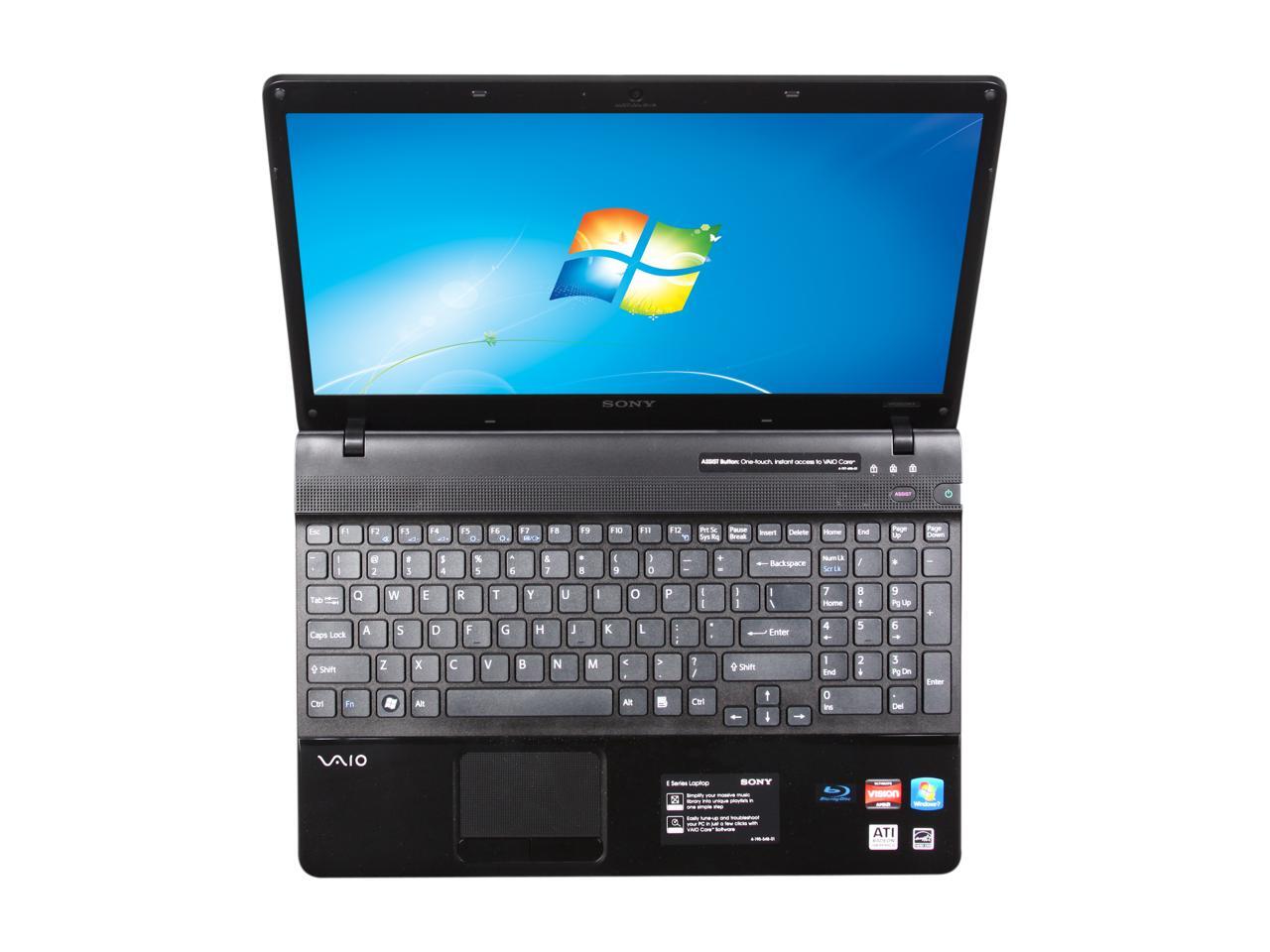 SONY Laptop VAIO E Series AMD Phenom II P820 4GB Memory 500GB HDD ATI ...