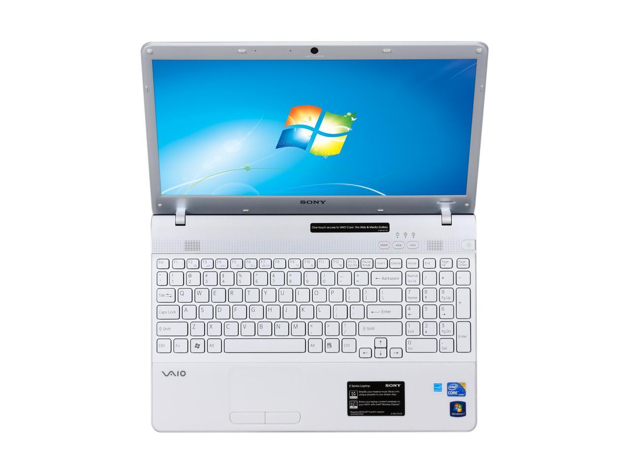 SONY Laptop VAIO E Series Intel Core i3-350M 4GB Memory 320GB HDD Intel ...