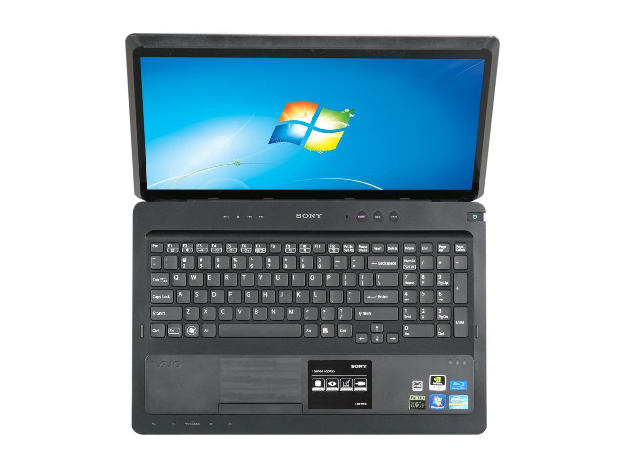 SONY Laptop VAIO F Series Intel Core i7-2670QM 6GB Memory 640GB HDD ...