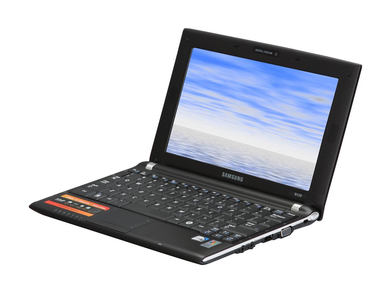 SAMSUNG N120-12GBK Black 10.1" WSVGA Netbook - Newegg.com