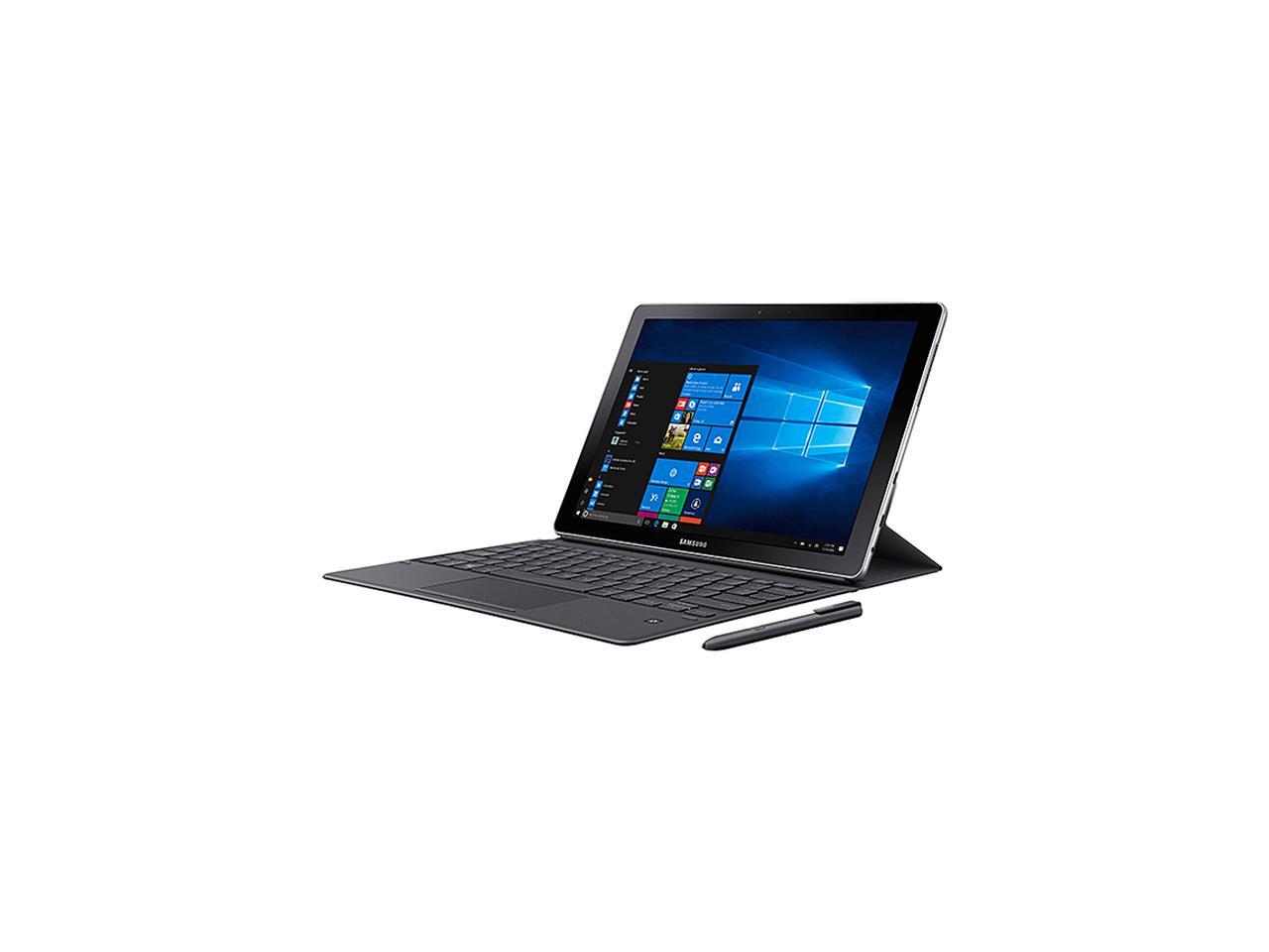 SAMSUNG Galaxy Book SM-W723NZKAXAR-KIT 2-in-1 Laptop 7th Gen Intel Core i5 12" Windows 10 Pro 64 ...