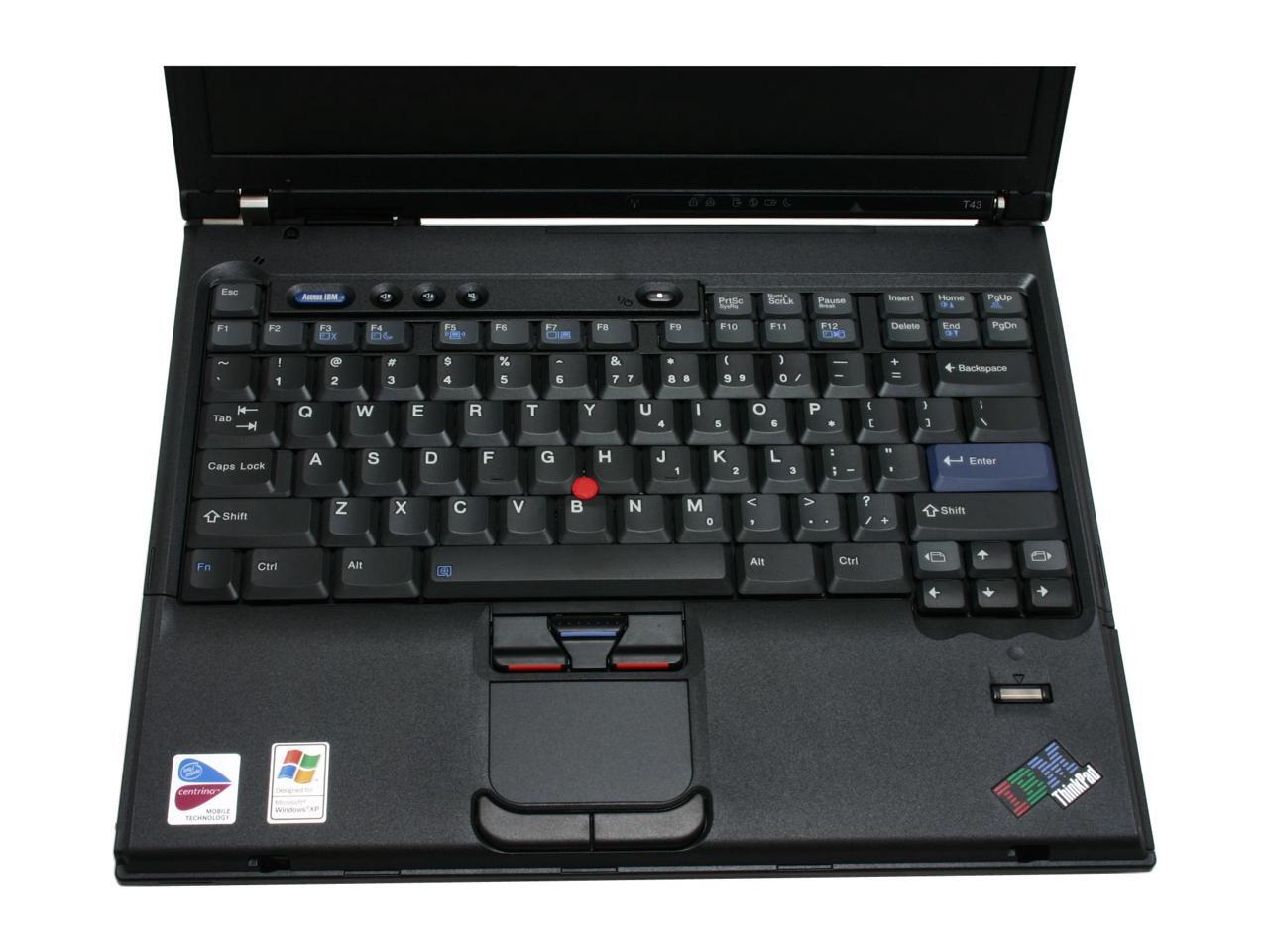 ThinkPad Laptop T Series Intel Pentium M 740 512MB Memory 60GB HDD ...