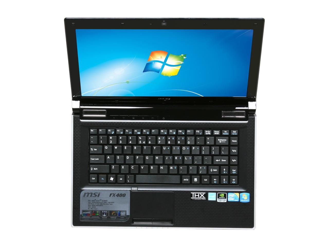 MSI Laptop Intel Core i5 1st Gen 480M (2.66GHz) 4GB Memory 500GB HDD ...