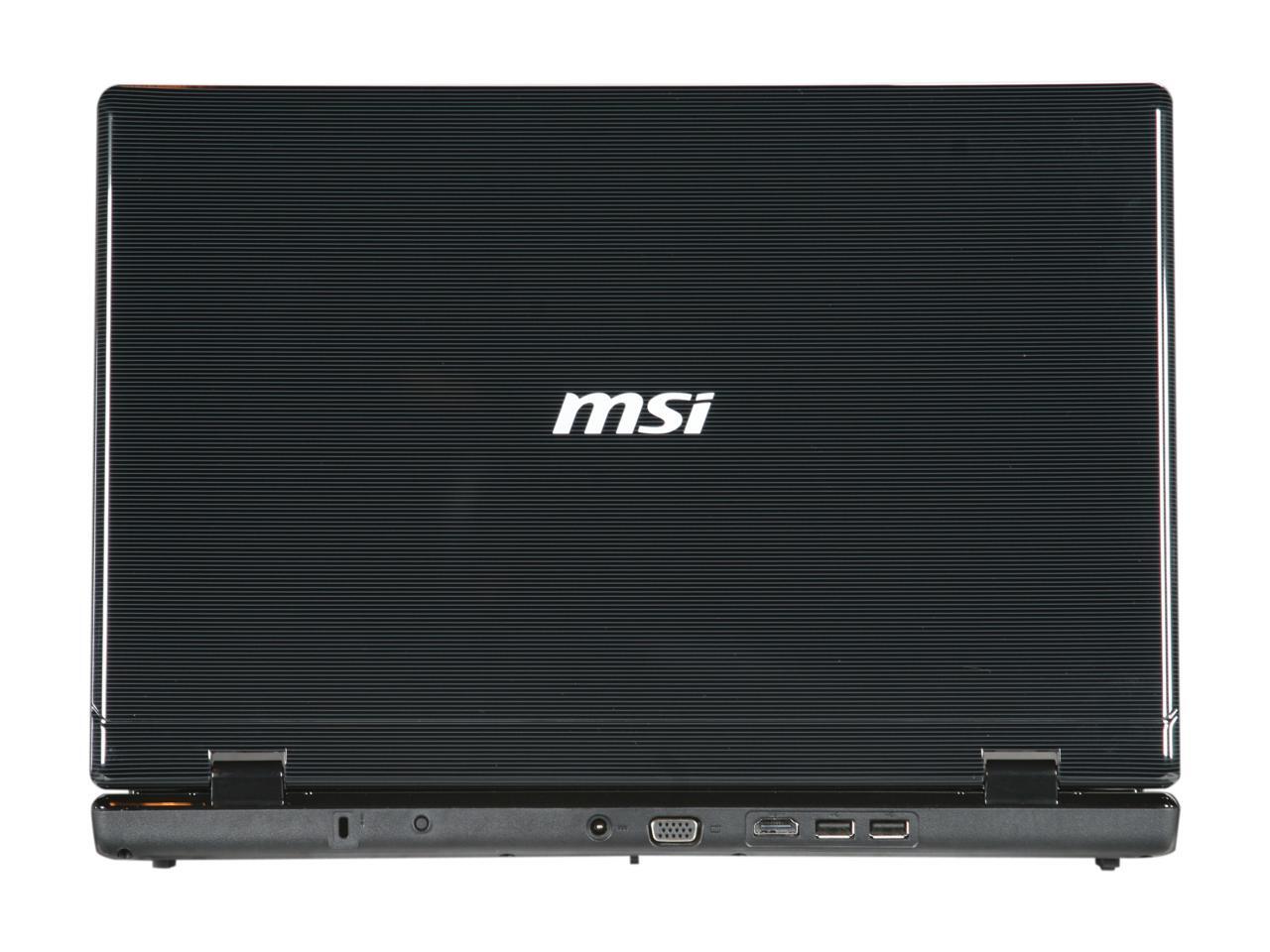 Refurbished: MSI Laptop Intel Core i3-350M 4GB Memory 320GB HDD Intel ...