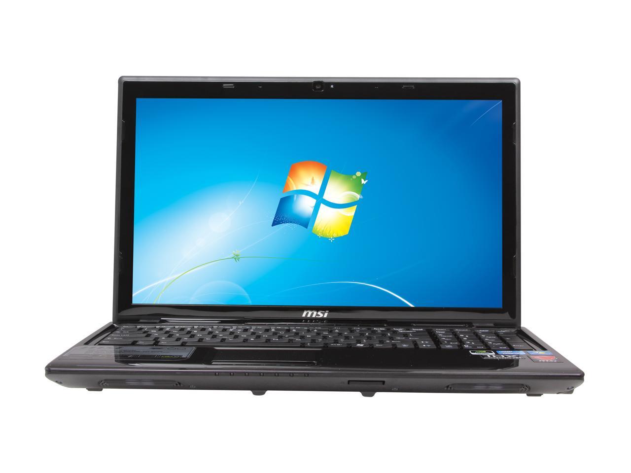 MSI Laptop GE Series Intel Core i7 3rd Gen 3610QM (2.30GHz) 8GB Memory 750GB HDD NVIDIA GeForce ...