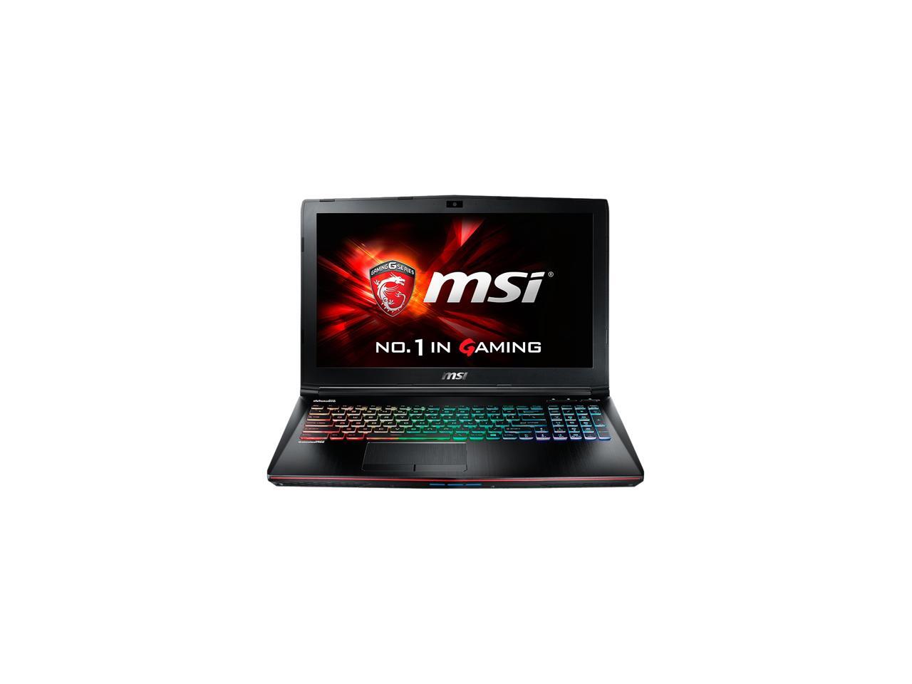 MSI GE Series GE62 Apache Pro-001 Gaming Laptop 6th Generation Intel Core i7 6700HQ (2.60 GHz ...
