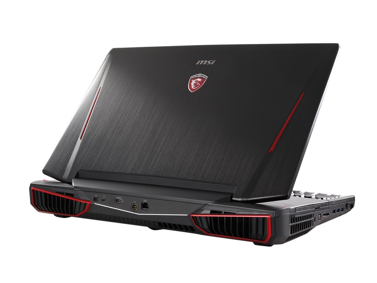Refurbished: MSI GT Series - 18.4" GeForce GTX 1070 SLI - Intel Core i7 ...