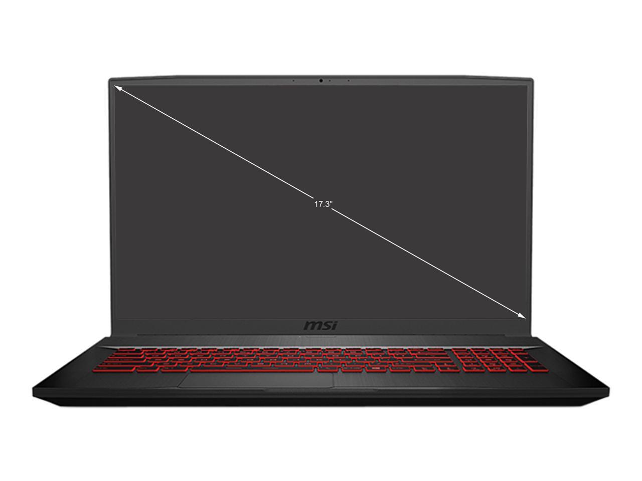 MSI GF75 10UEK-011CA Thin Gaming Laptop Intel Core i7-10750H 2.60 GHz ...