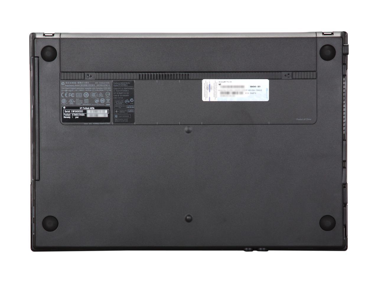 HP Laptop ProBook Intel Core i3-370M 2GB Memory 320GB HDD Intel HD ...