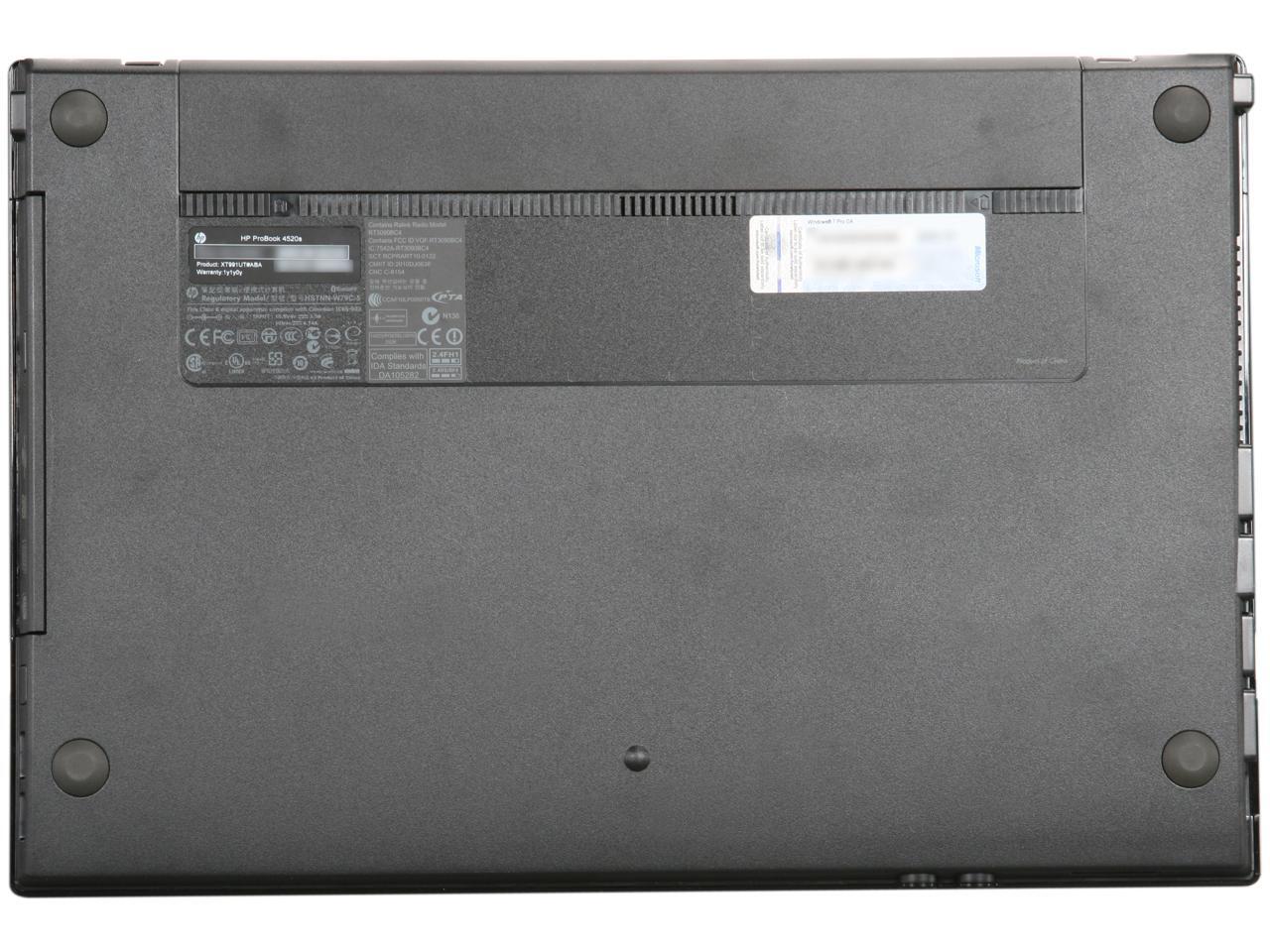 HP Laptop ProBook Intel Core i5 1st Gen 480M (2.66GHz) 4GB Memory 500GB ...