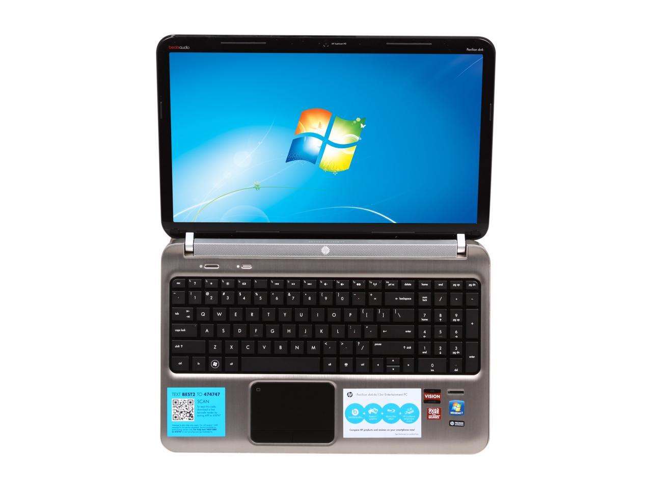 HP Laptop Pavilion AMD A6-3420M 6GB Memory 640GB HDD AMD Radeon HD ...
