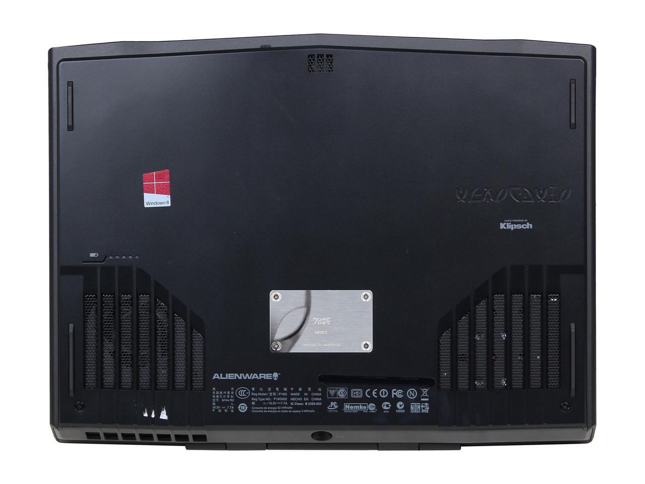 Alienware M14x R2 Gaming Laptop Intel Core i5-3210M 2.5GHz 14.0 ...