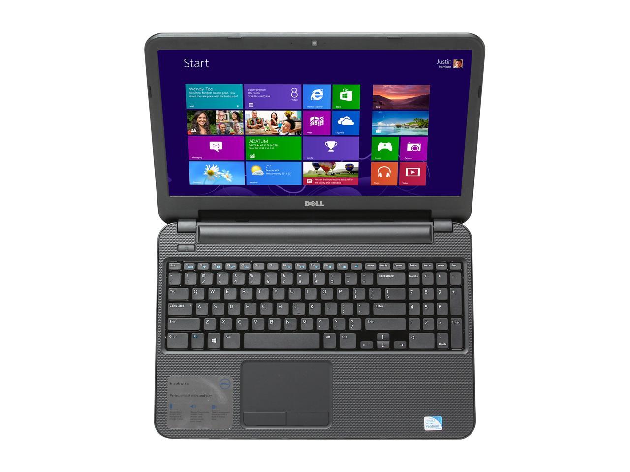 DELL Laptop Inspiron Intel Pentium 2117U (1.80GHz) 4GB Memory 500GB HDD ...