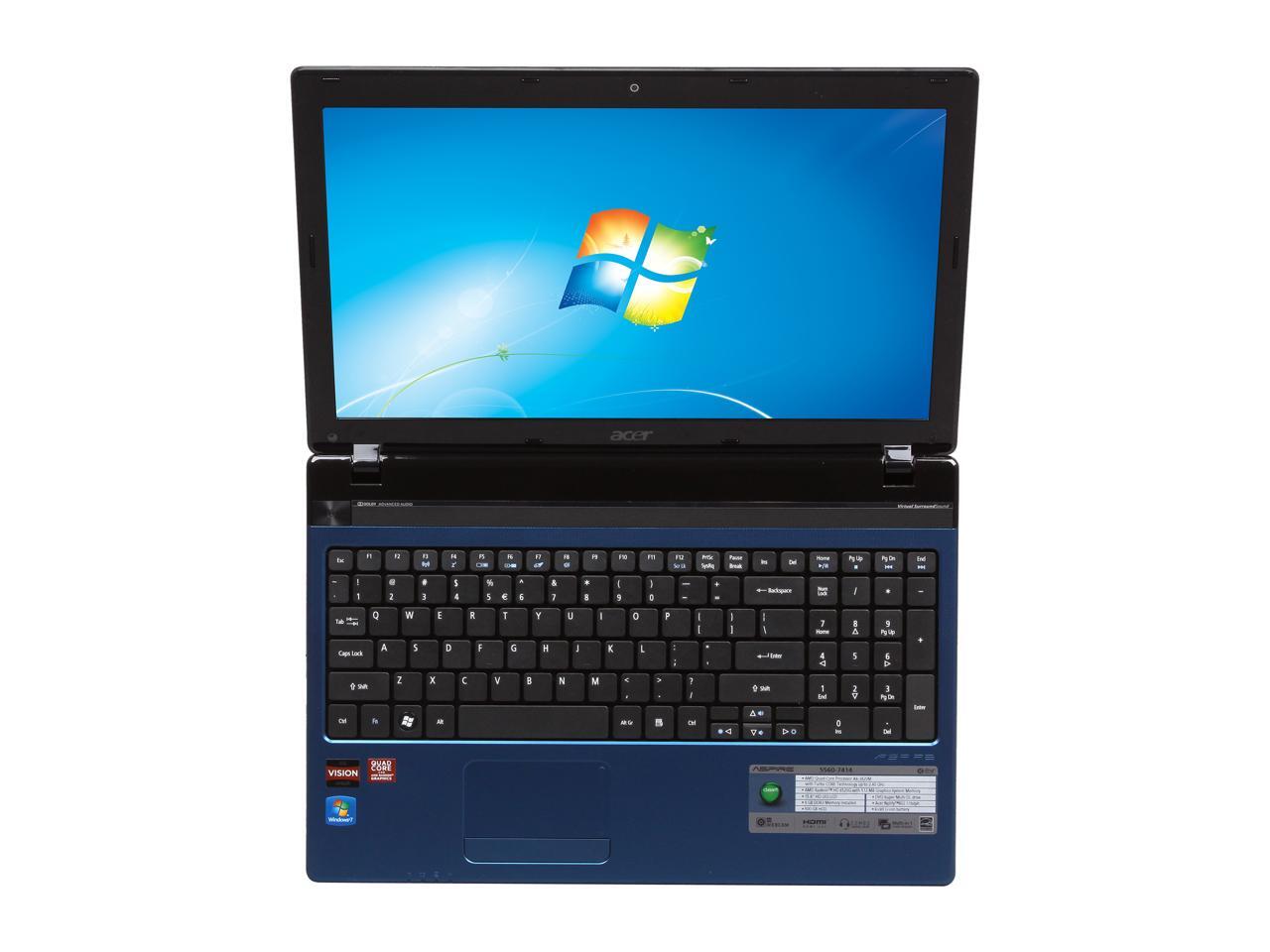 Acer Laptop Aspire AMD A6-3420M 4GB Memory 500GB HDD AMD Radeon HD ...