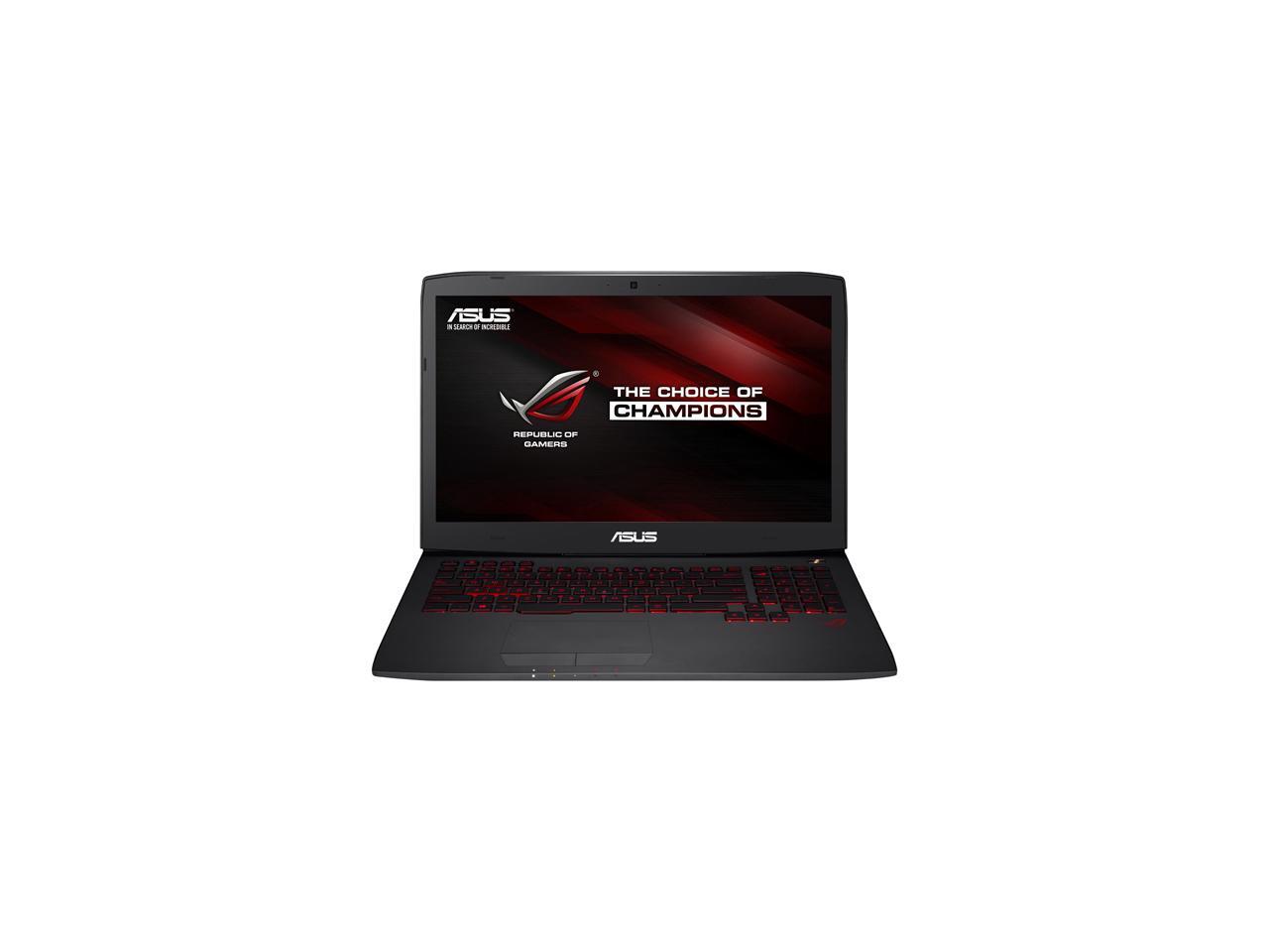 ASUS ROG G751JL-DS71-CA Gaming Laptop Intel Core i7-4720HQ 2.6 GHz 17.3 ...