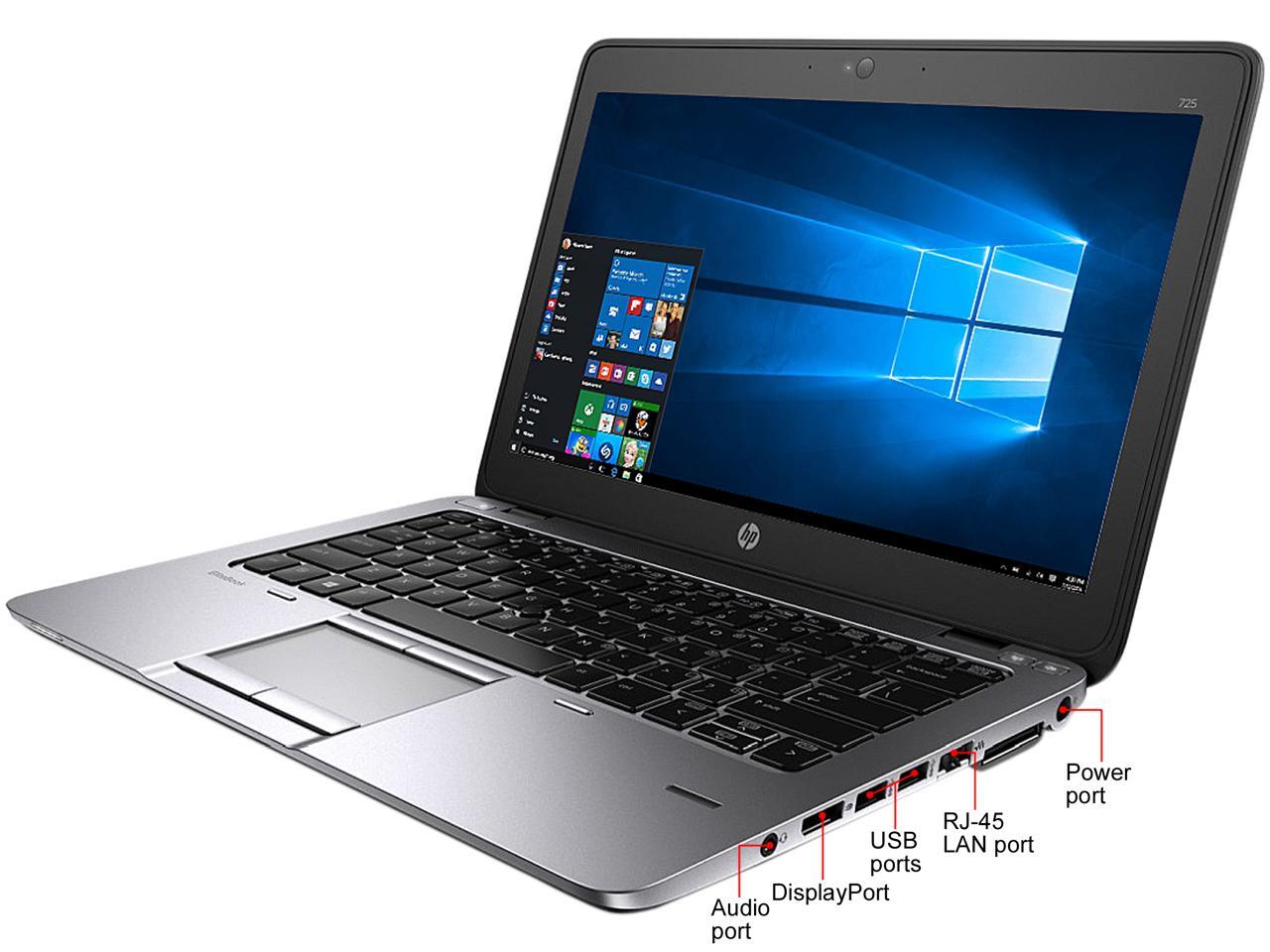 Refurbished: HP Grade A Laptop EliteBook AMD A8-Series A8 Pro-7150B (1 ...