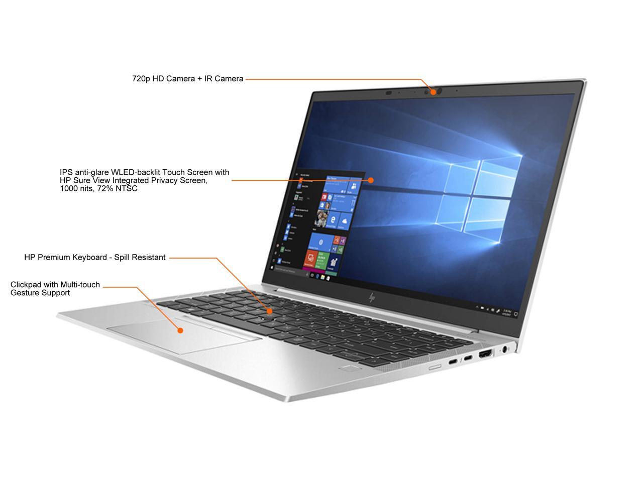 HP Laptop EliteBook 840 G7 1C8N4UT#ABA Intel Core i5 10th Gen 10210U (1 ...