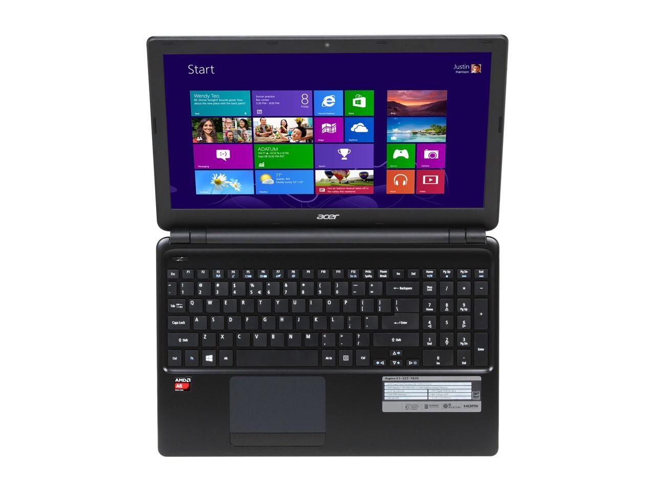 Acer Laptop Aspire AMD A6-5200 6GB Memory 500GB HDD AMD Radeon HD 8400 ...