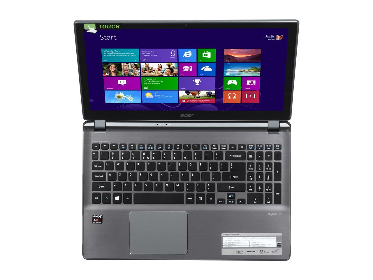 Acer Laptop Aspire AMD A8-Series A8-5557M (2.10GHz) 8GB Memory 750GB ...