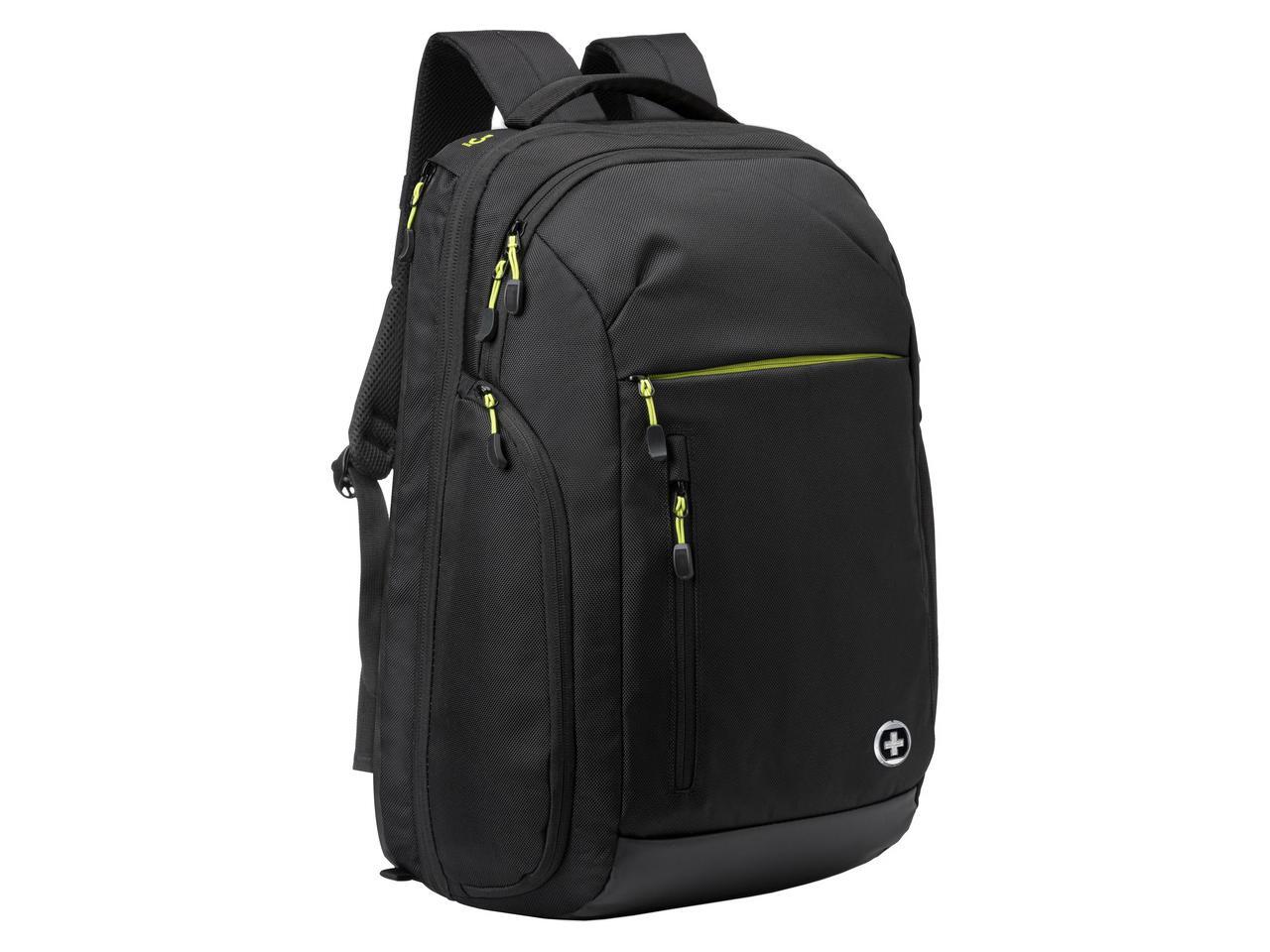 Swissdigital Black Java Business Travel Backpack - for 15.6" to 16 ...