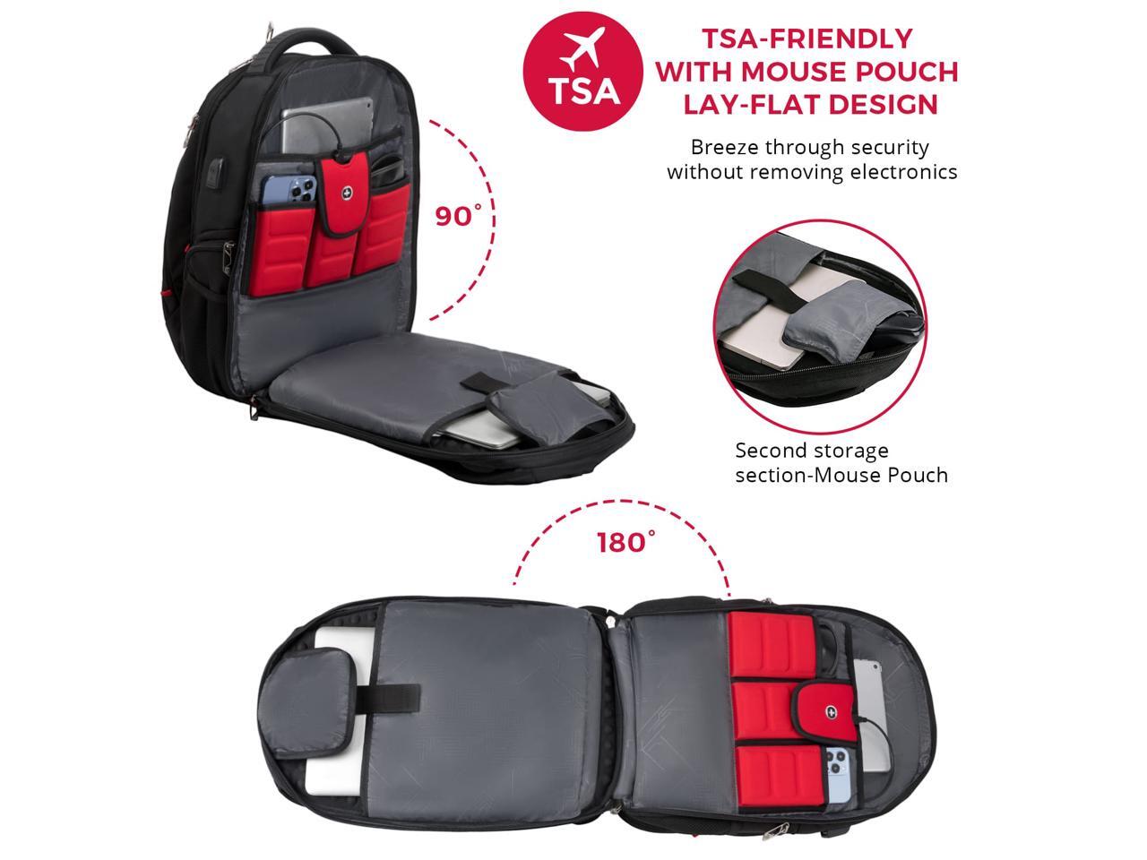 Swissdigital Black Circuit Business Travel Backpack - 15.6? Laptop ...