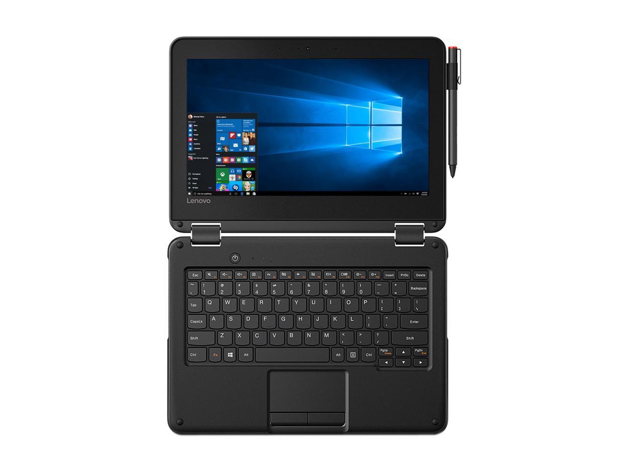 Lenovo 300e Winbook 81FY000TUS 11.6" Touchscreen LCD 2 in 1 Notebook ...