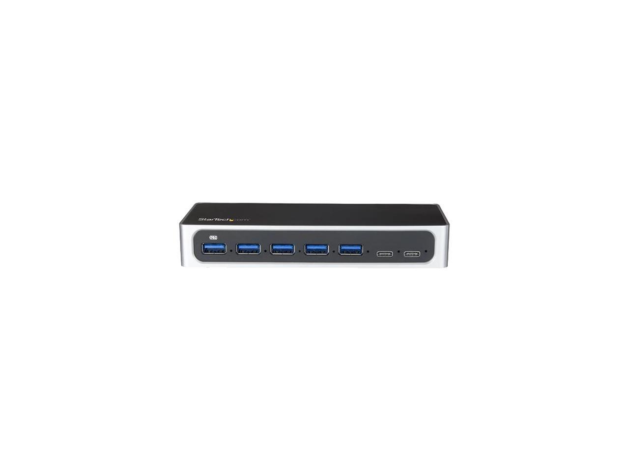 StarTech HB30C5A2CSC USB C Hub - 7 Port - USB-C to 5 x USB-A and 2 x ...